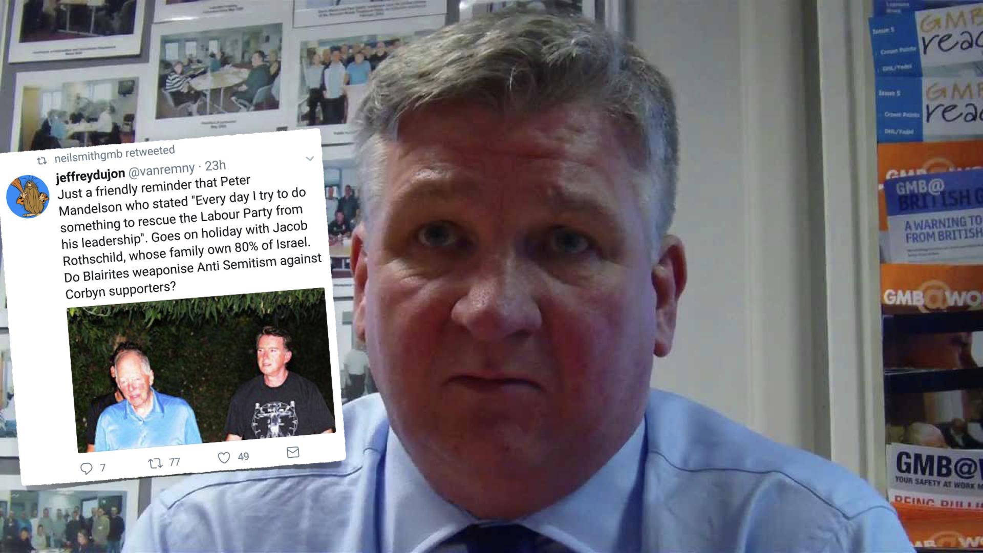 Senior GMB union official Neil Smith reportedly under investigation for ...