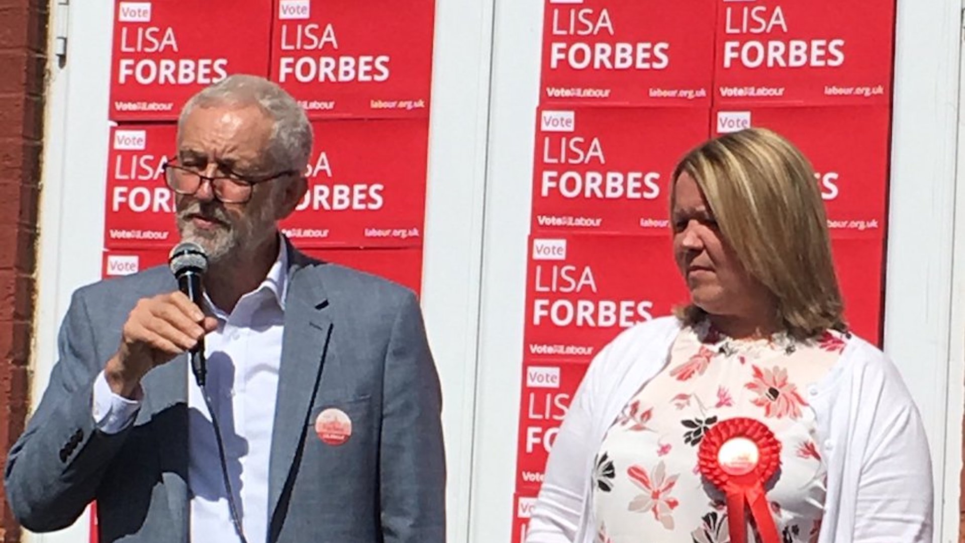 Corbyn still campaigns with Lisa Forbes, Labour’s candidate in ...