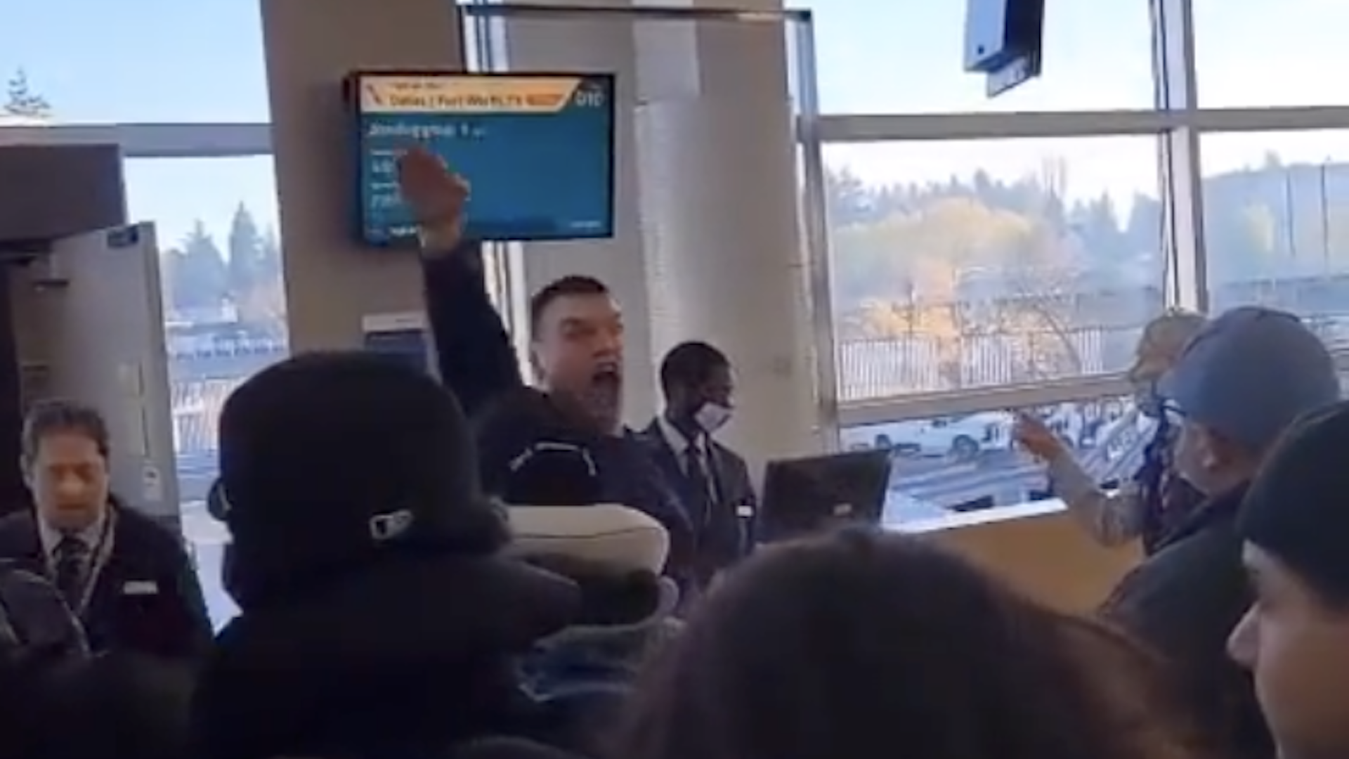 Man yelling “Seig Heil…race war” whilst performing Nazi salute in ...