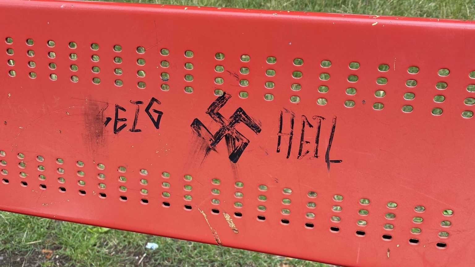 “Seig Heil” swastika graffiti found in children’s park in Nottingham ...