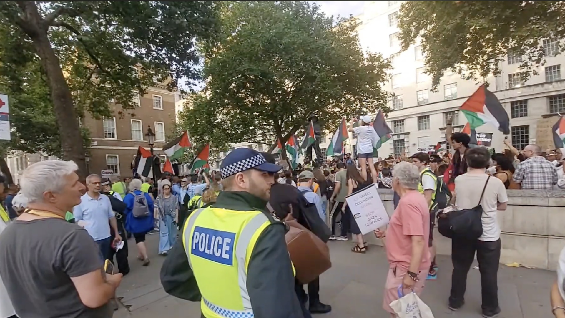 RMT and Unison leaders address inflammatory protest outside Downing ...
