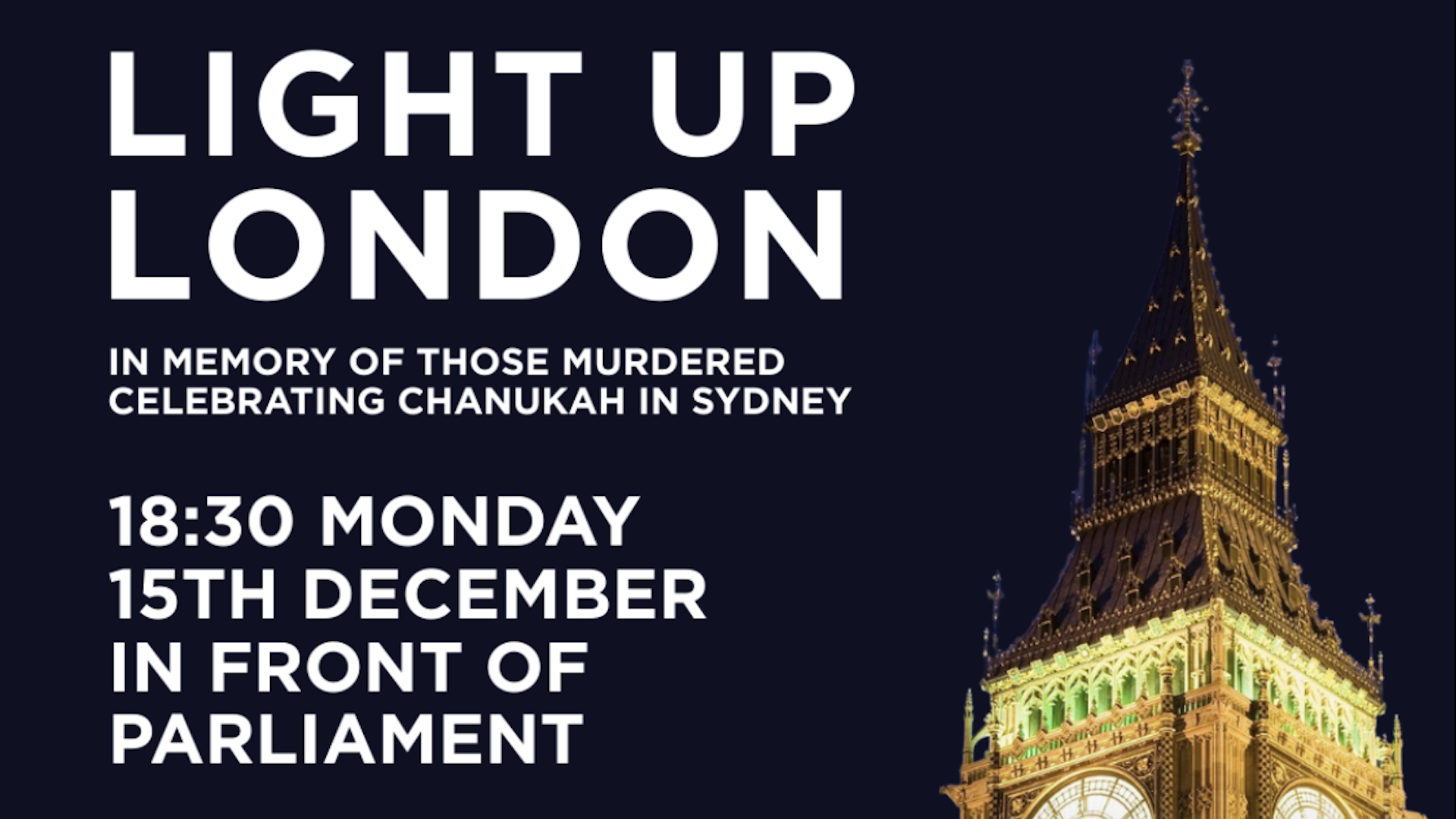 Join us tomorrow night outside Parliament to light up London in memory ...